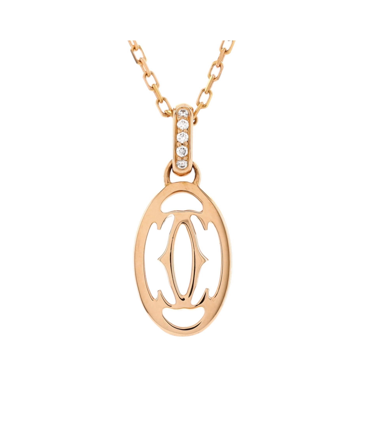 Click here for Pre-Owned Cartier Logo Double C Pendant Necklace -... prices