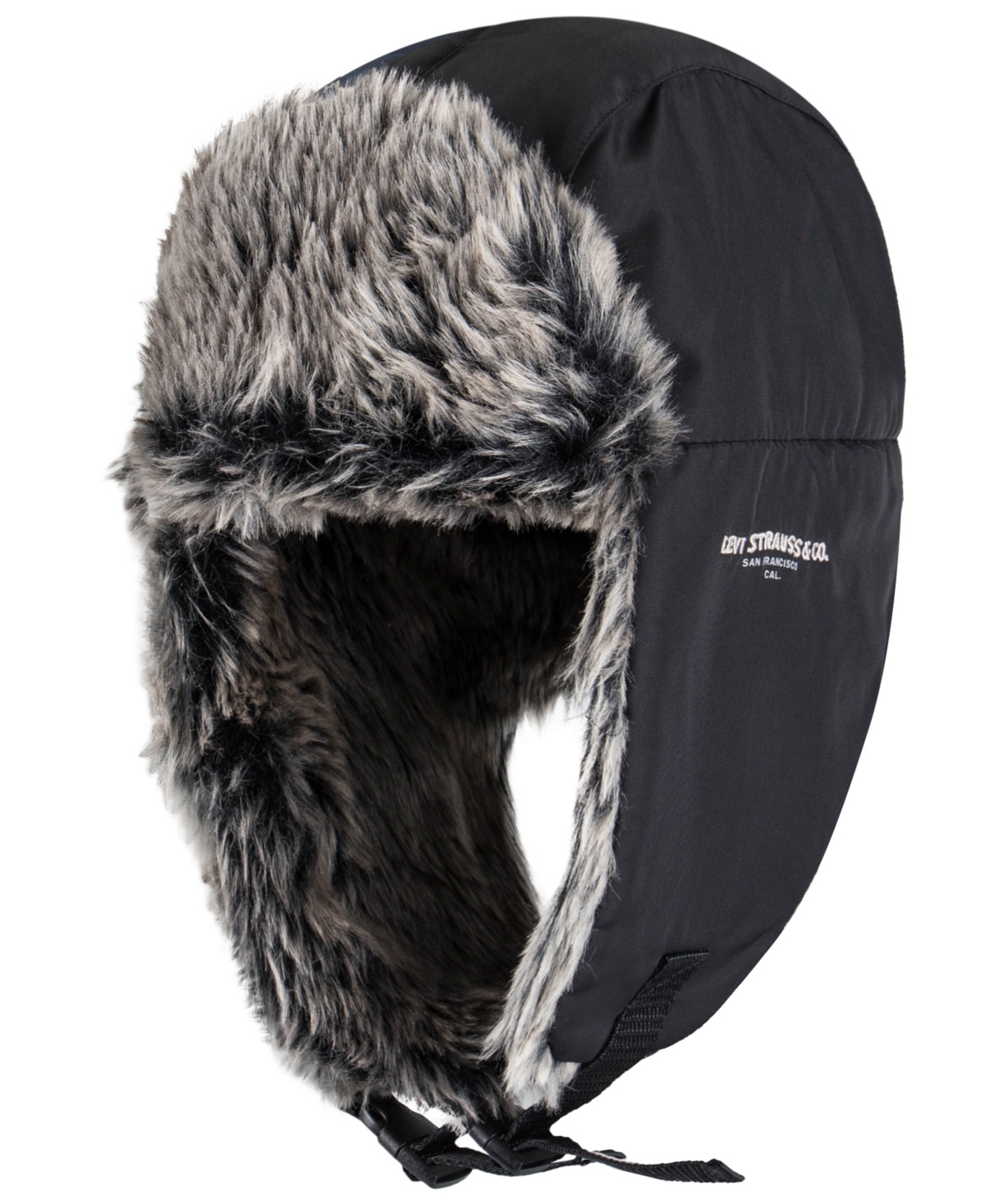 Click here for Levis Mens Logo Detail Trapper Hat - Black prices