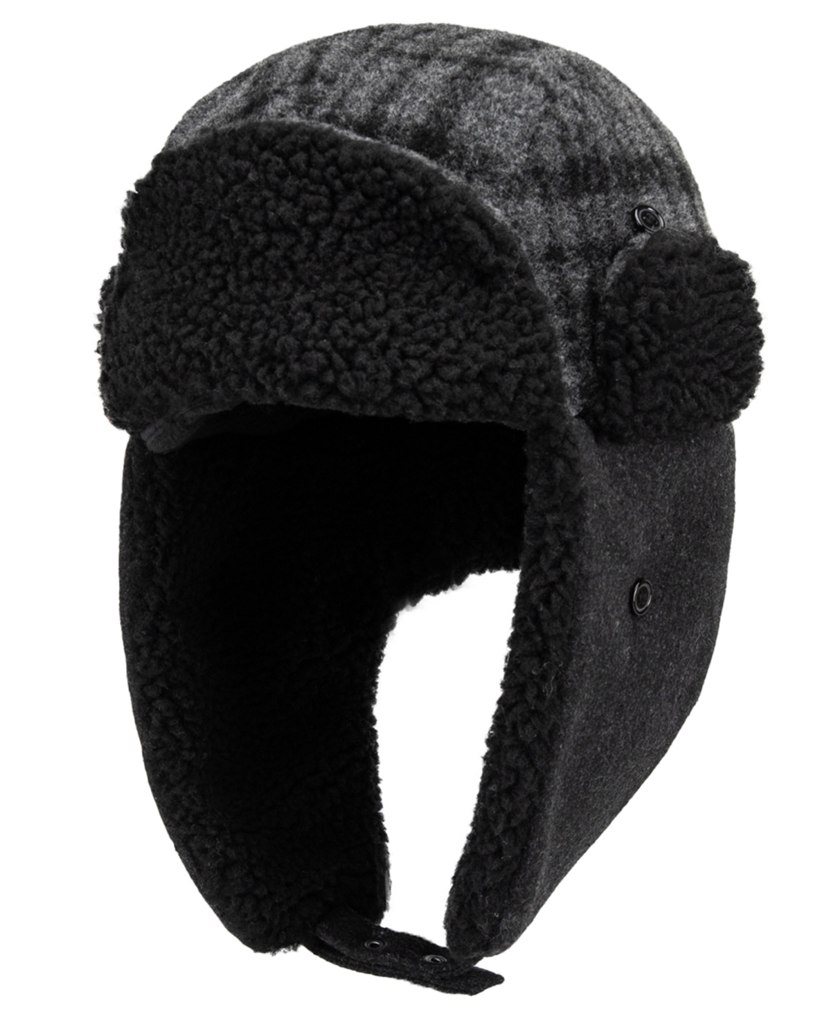 Click here for Levis Mens Plaid Trapper Hat - Black prices