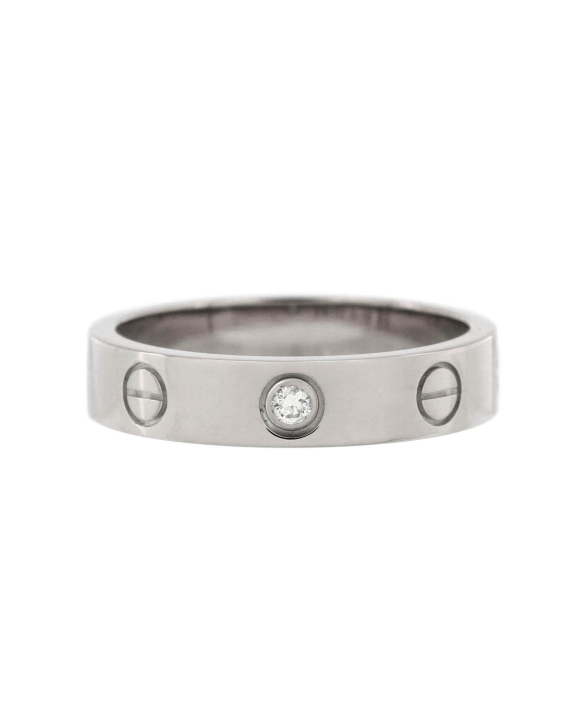 Click here for Pre-Owned Cartier Love Wedding Band 1 Diamond Ring... prices