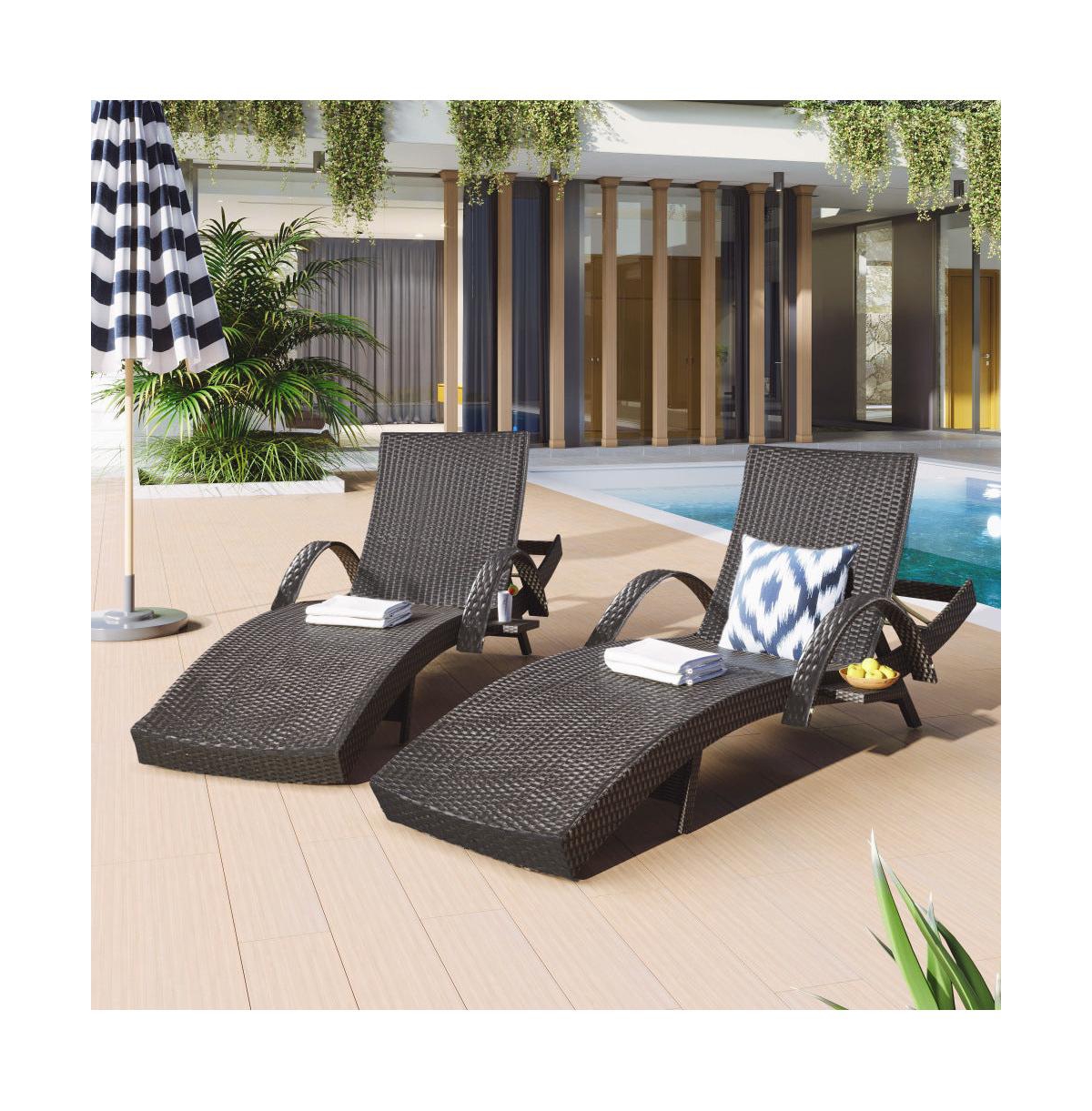 Click here for Chic Crate 80 Outdoor Wicker Chaise Lounge Chairs... prices