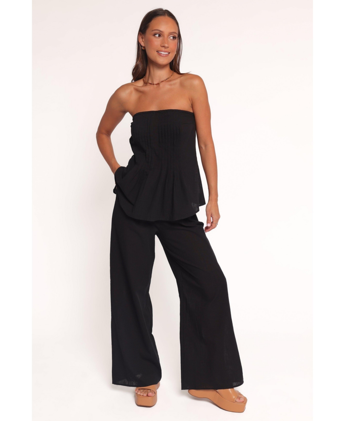 Click here for Petal and Pup Womens Charlie Strapless Pant Set -... prices