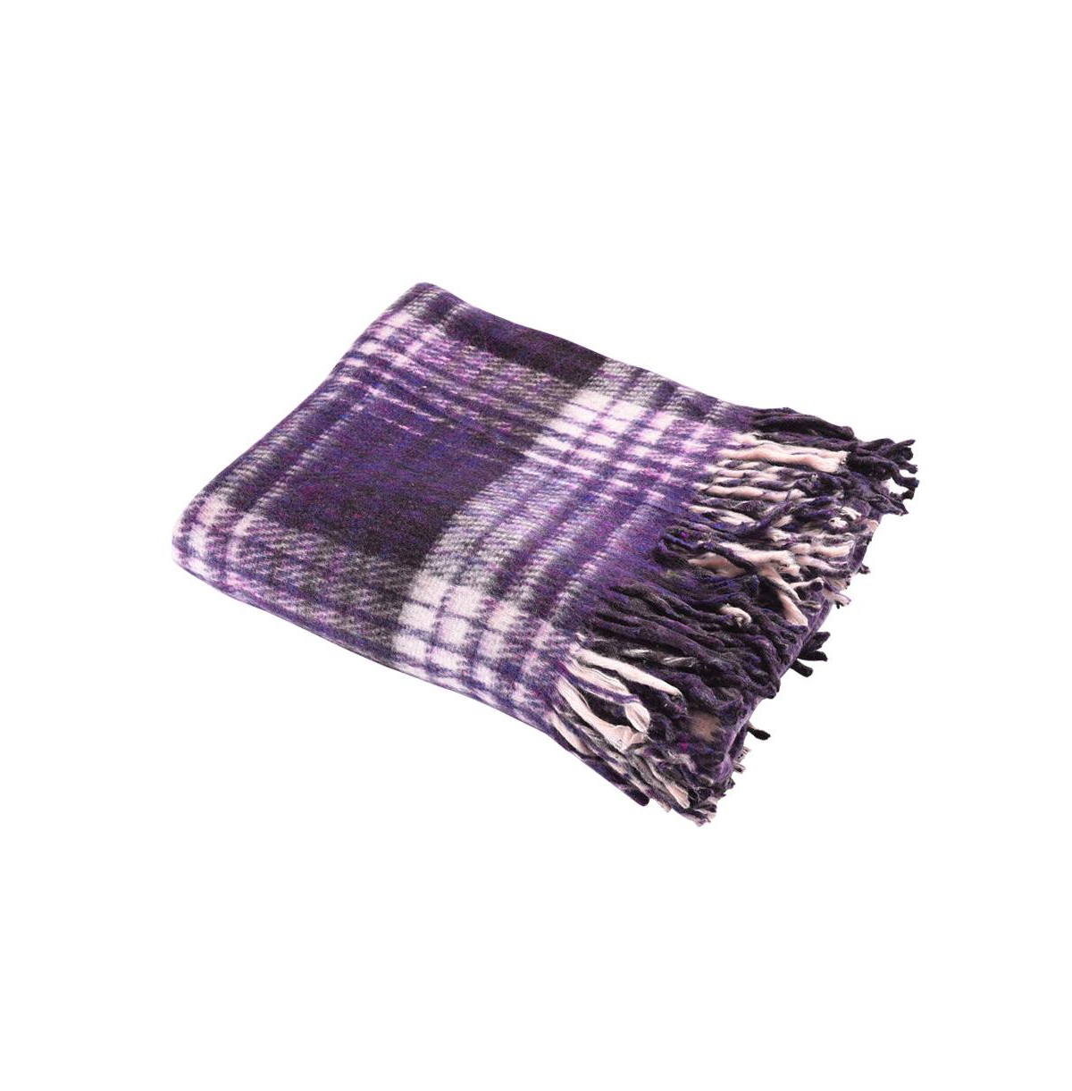 Click here for Hugger Plaid Yoga Blanket - Purple prices