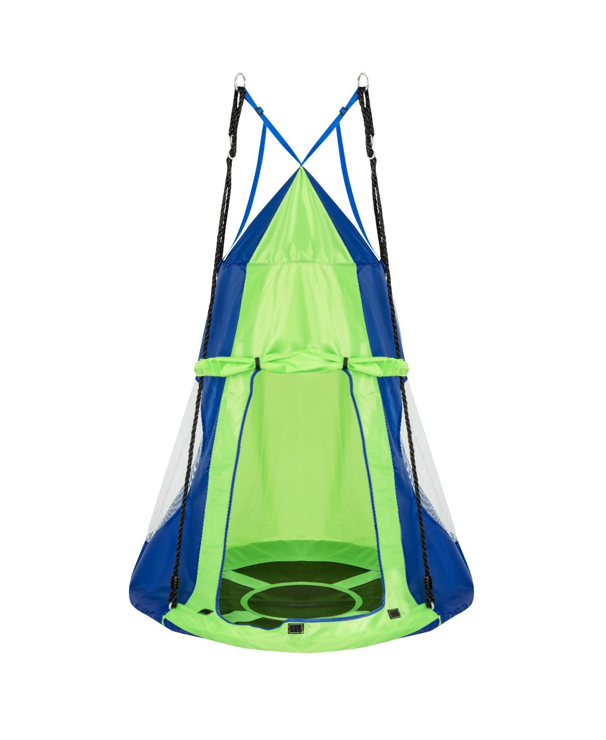 Click here for 2-in-1 40 Inch Kids Hanging Chair Swing Tent Set -... prices