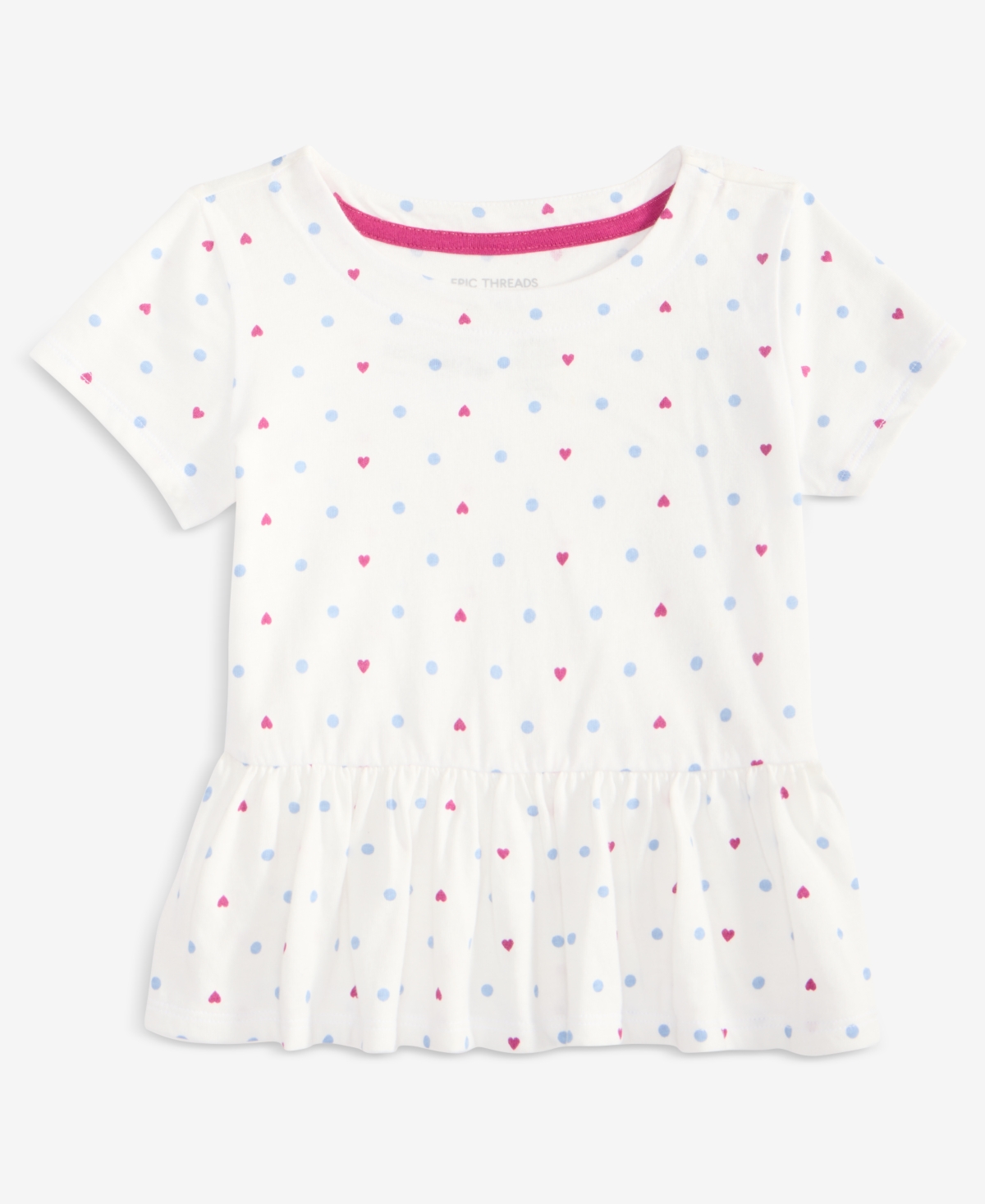 Click here for Epic Threads Girls Toddler 2T-4T Dot Printed Peplu... prices