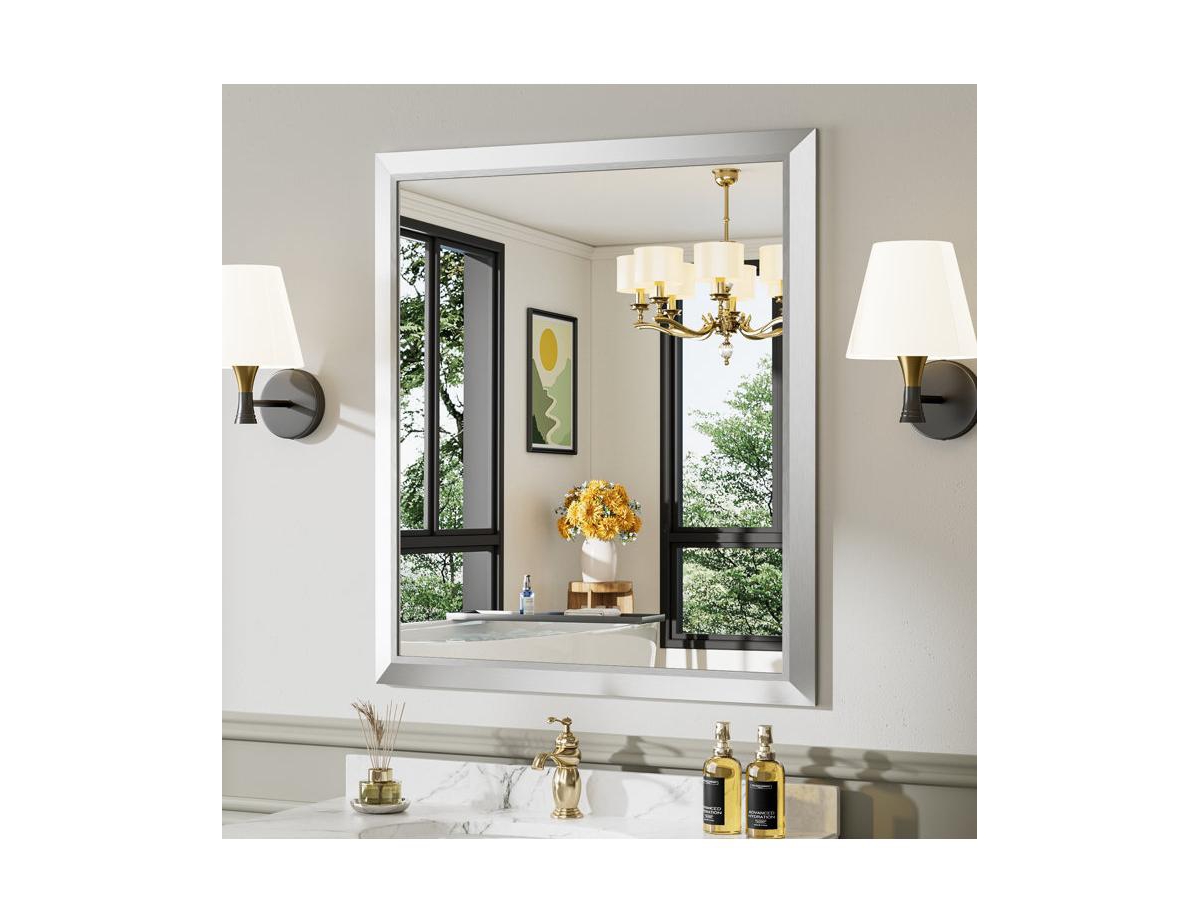 Click here for Amorho Bathroom Mirror  36 x 32 Inch Thick Metal F... prices