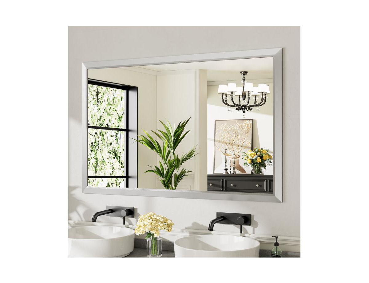 Click here for Amorho Bathroom Mirror  55 x 32 Inch Thick Metal F... prices