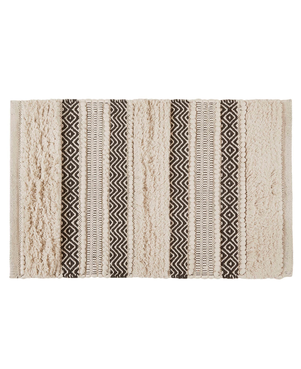 Click here for Ink+Ivy Asher Woven Texture Stripe Bath Rug  20 x... prices