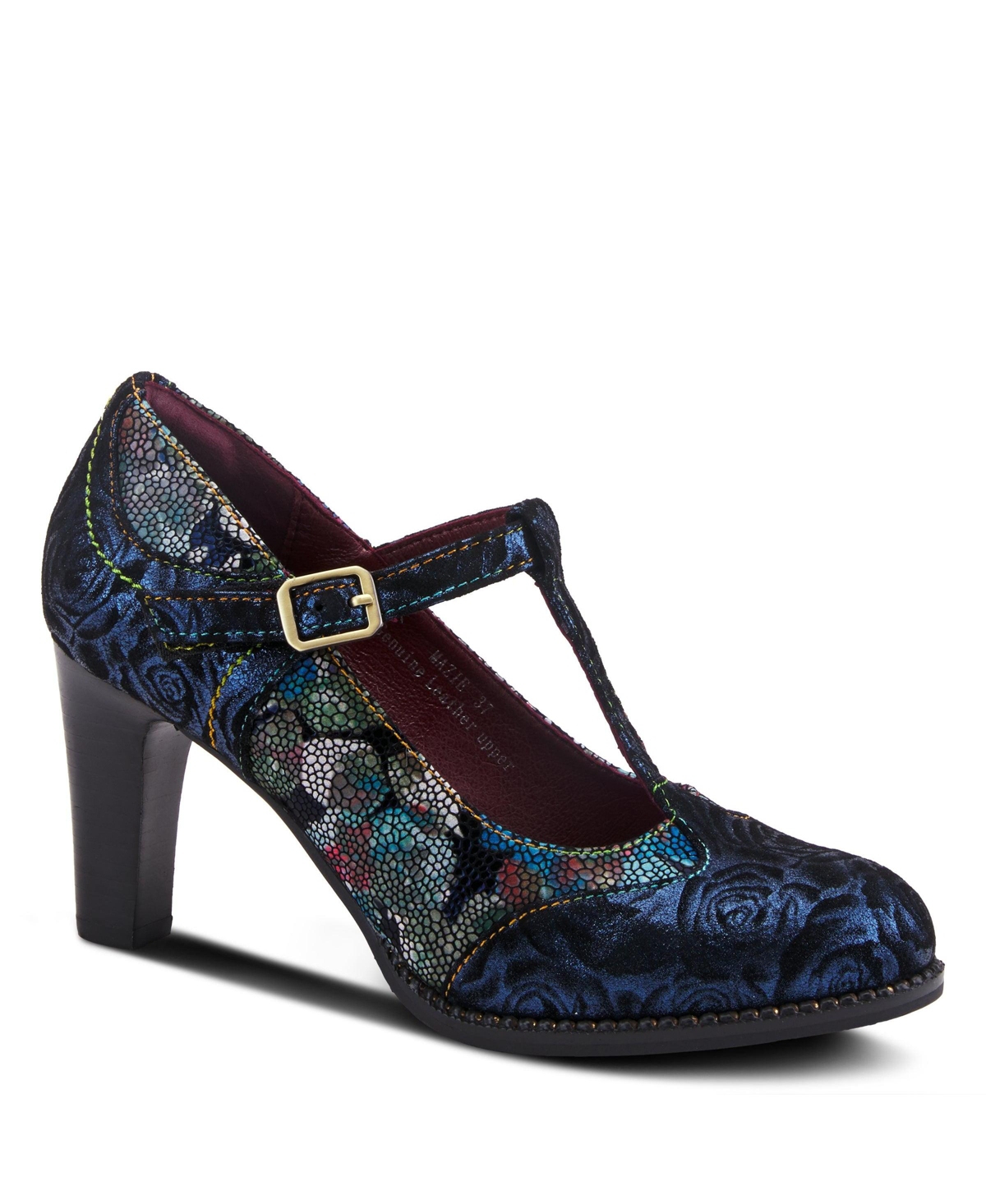 Click here for L Artiste Women s Mazie Closed-Toe T-Strap Heels i... prices