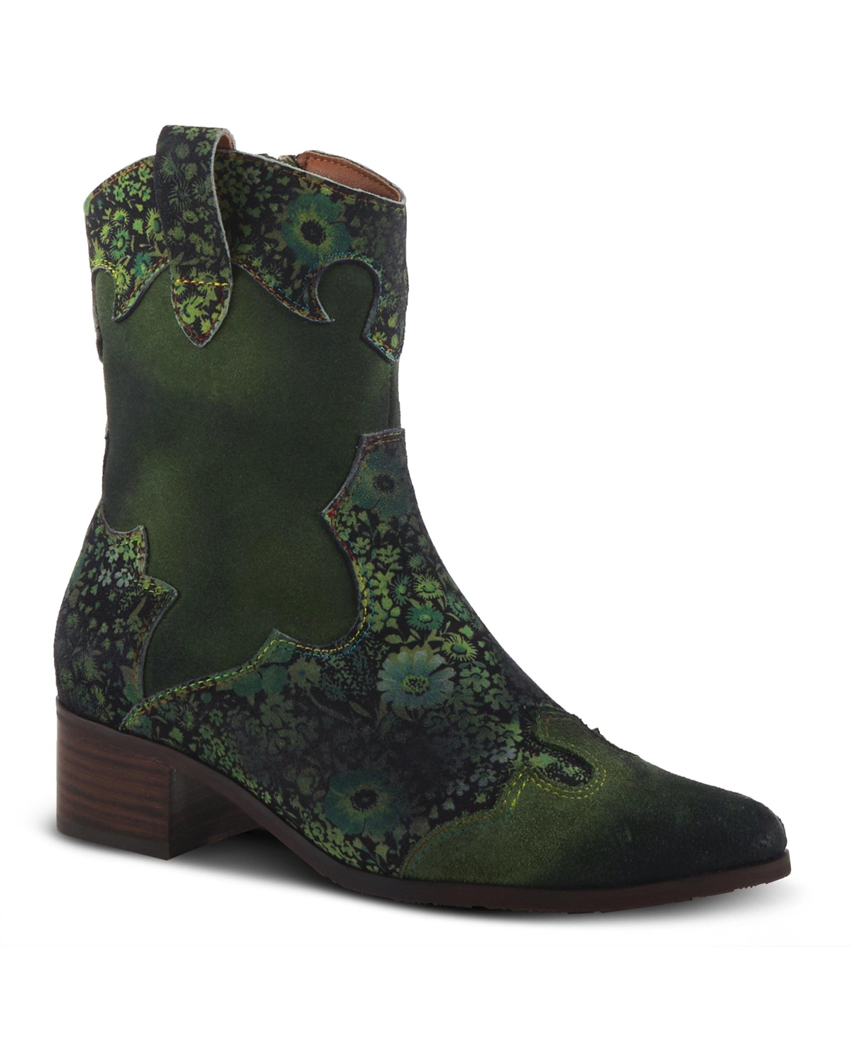 Click here for LArtiste Womens Ladyluck Western Suede Booties wit... prices