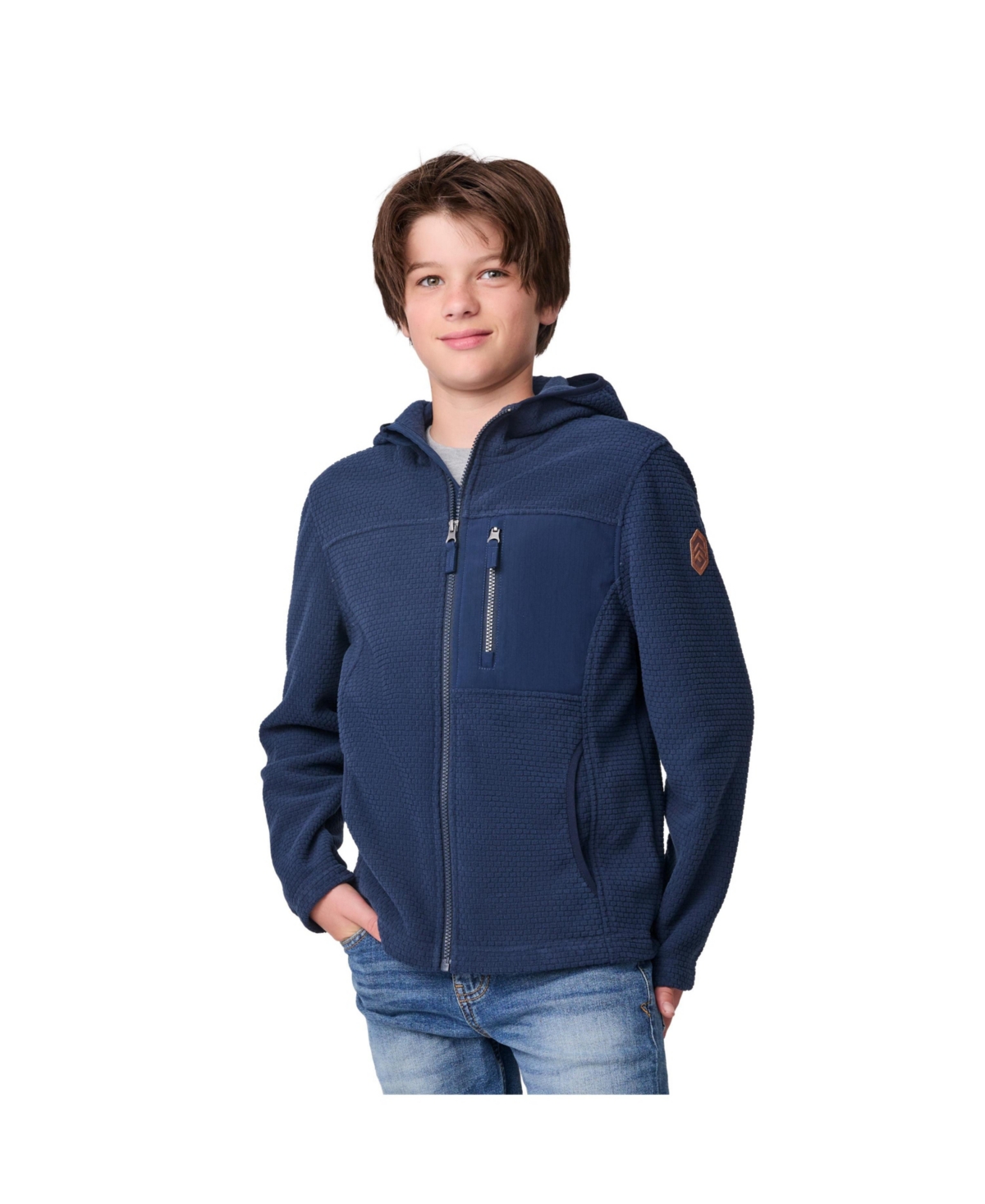 Click here for Free Country Boys Brick Fleece Hoodie Jacket - Sol... prices