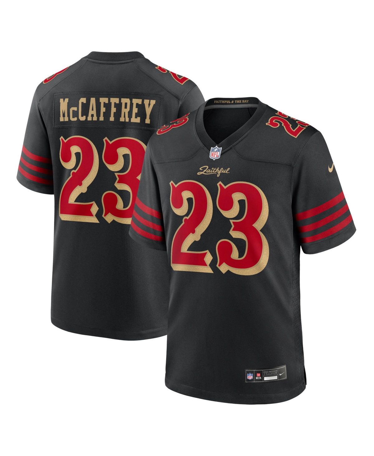 Click here for Nike Mens Christian McCaffrey Black San Francisco... prices