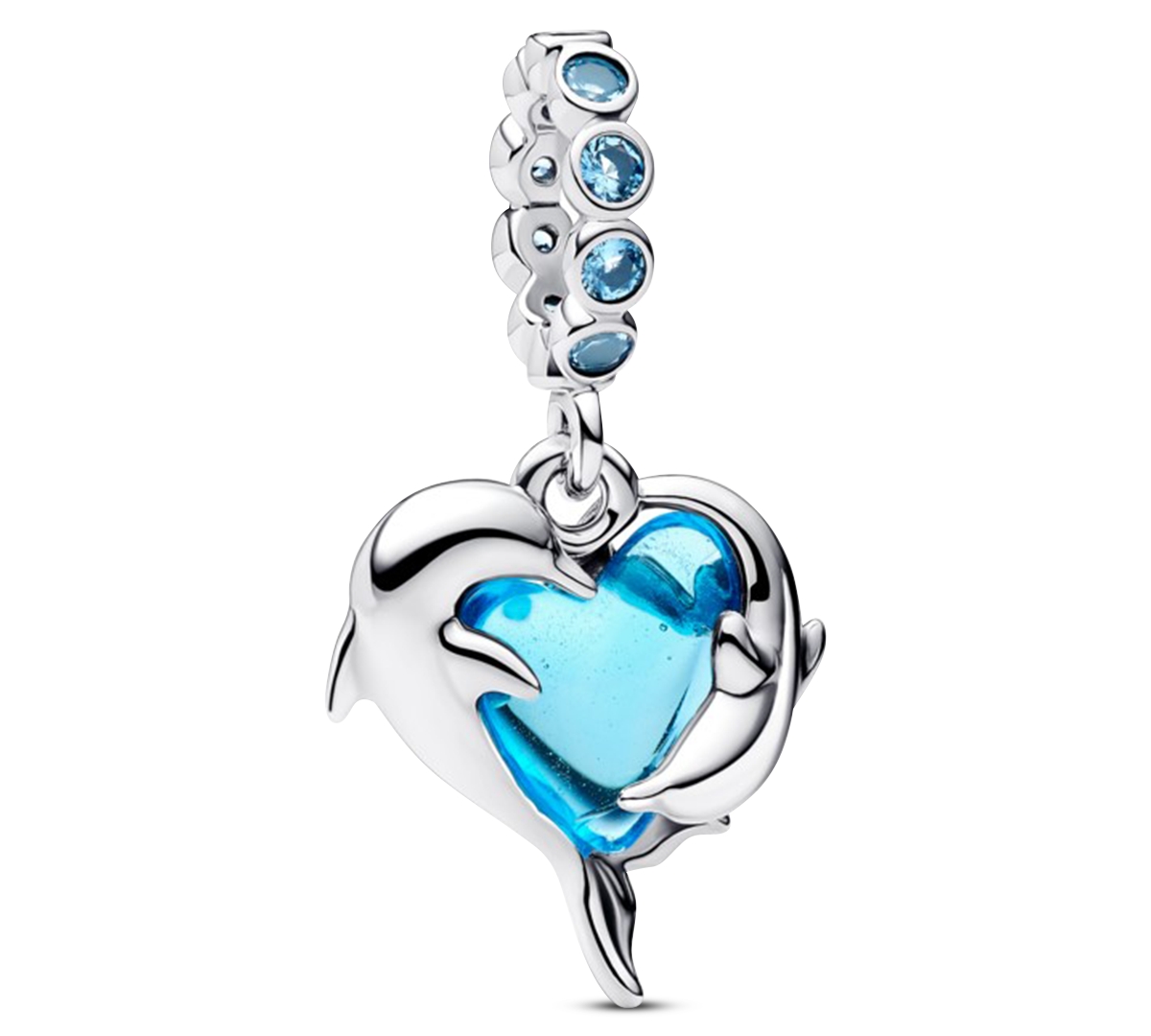 Click here for Pandora Blue Murano Glass Dolphins Dangle Charms -... prices