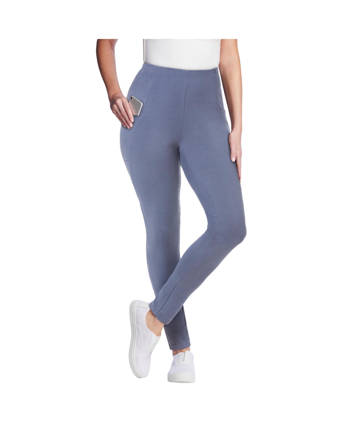 Click here for Woman Within Plus Size Within Stretch-Cotton Knit... prices