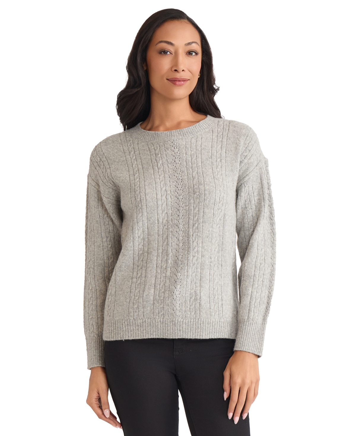Click here for Jones New York Womens Crewneck Top - Smoke Heat prices