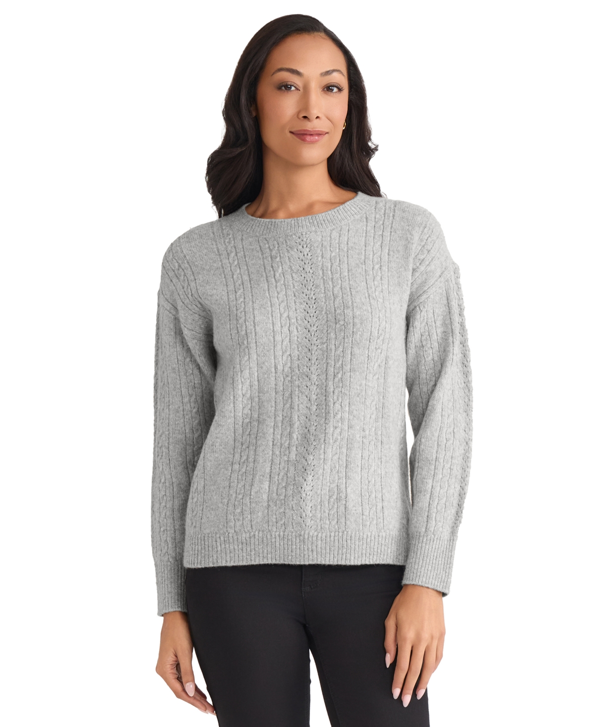Click here for Jones New York Womens Crewneck Top - Jones White prices
