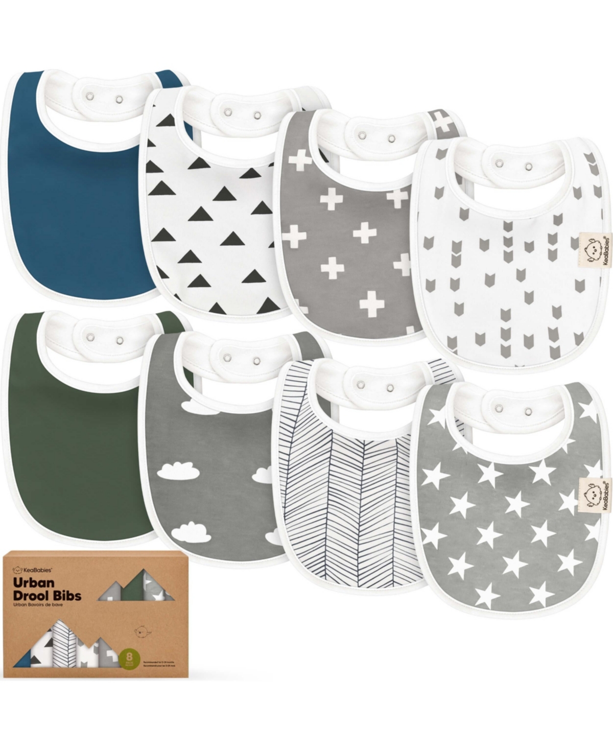 Click here for KeaBabies 8pk Baby Bibs for Boy  Baby Drool Bib fo... prices