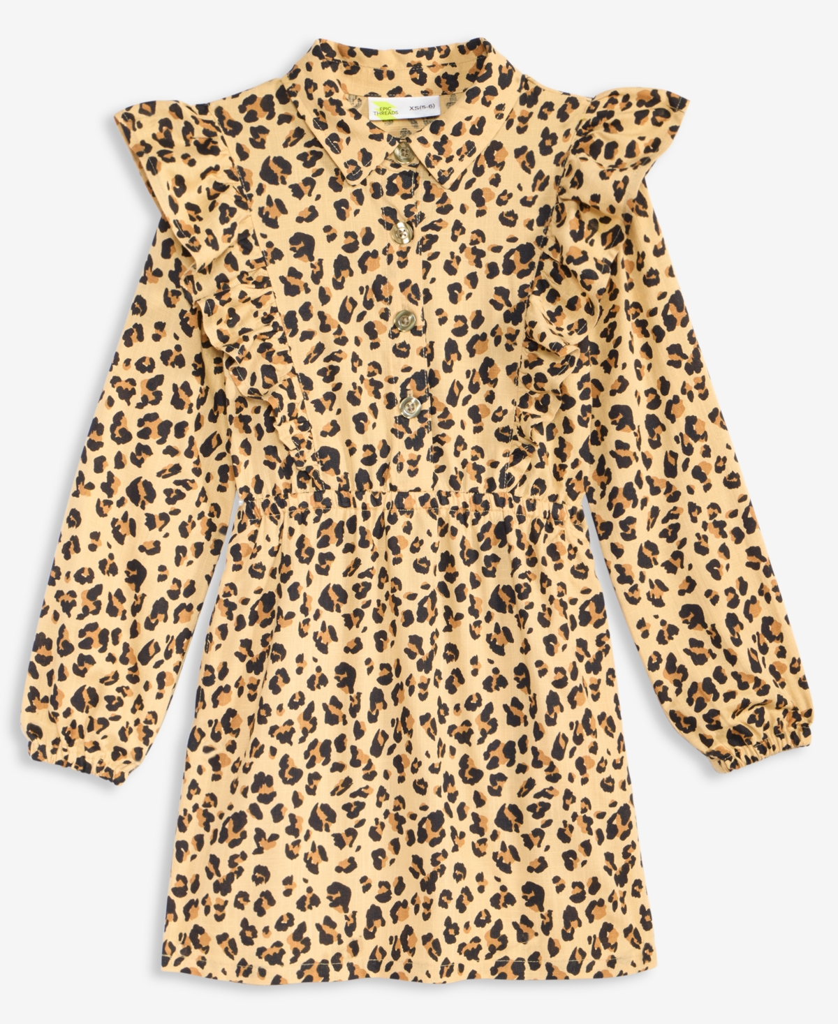 Click here for Epic Threads Girls 5-20 Leopard Print Shirt Dress... prices