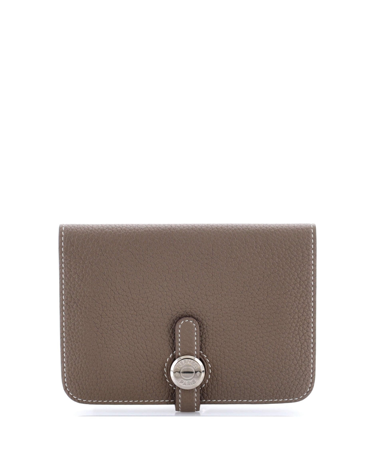 Click here for Pre-Owned Hermes Dogon Compact Wallet Leather - Gr... prices