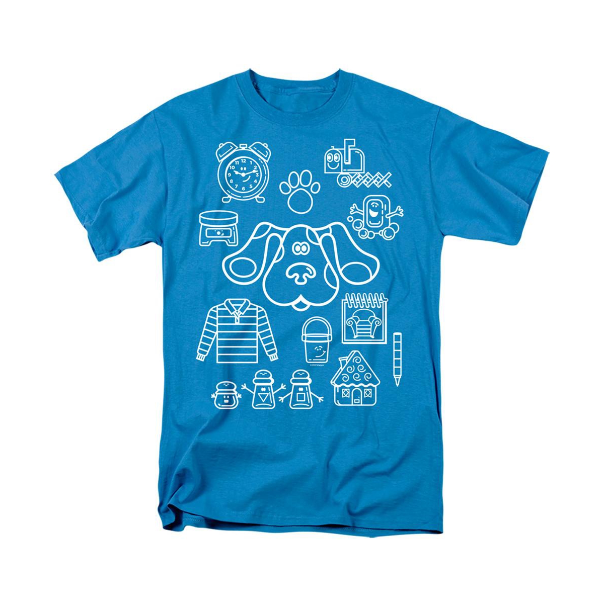 Click here for Logovision Mens Blues Clues Icon Collage T Shirt -... prices