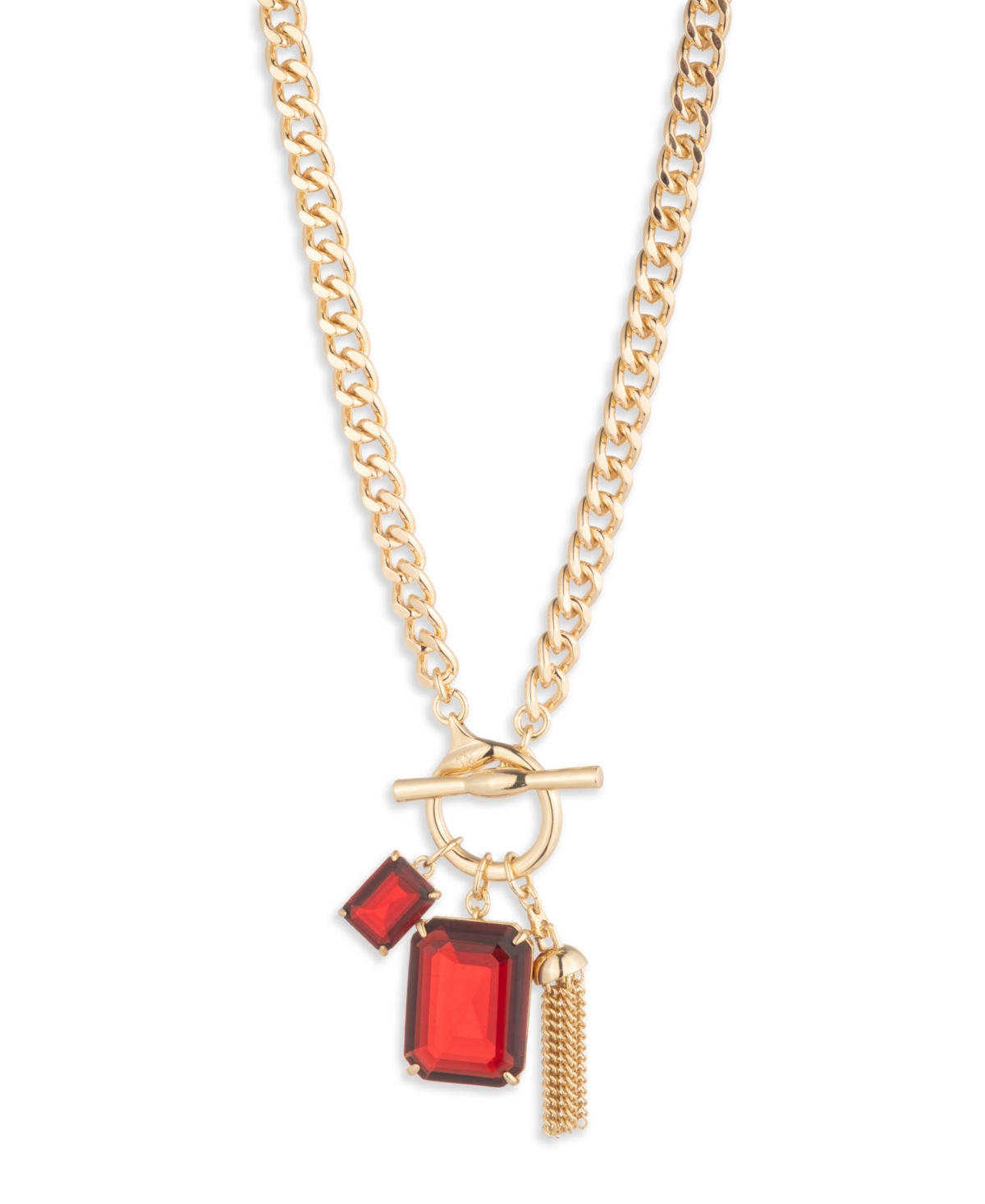 Click here for Lauren Ralph Lauren Imitation Siam Stone Toggle Pe... prices