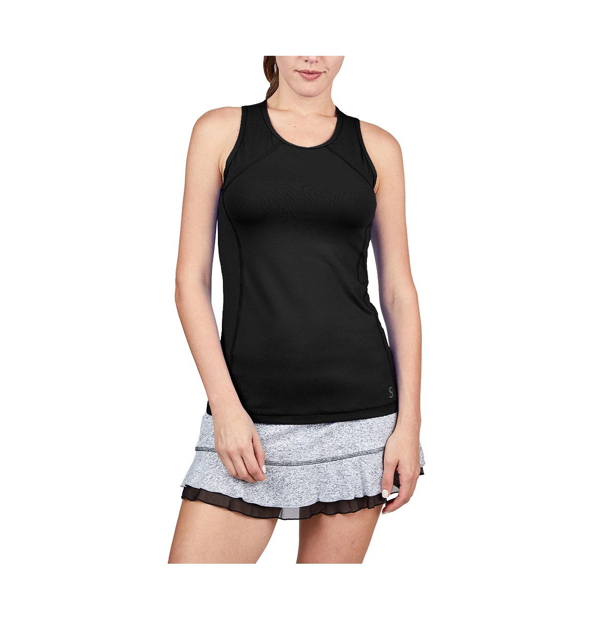 Click here for Sofibella Uv Colors Womens Tennis Tank Top - Black prices