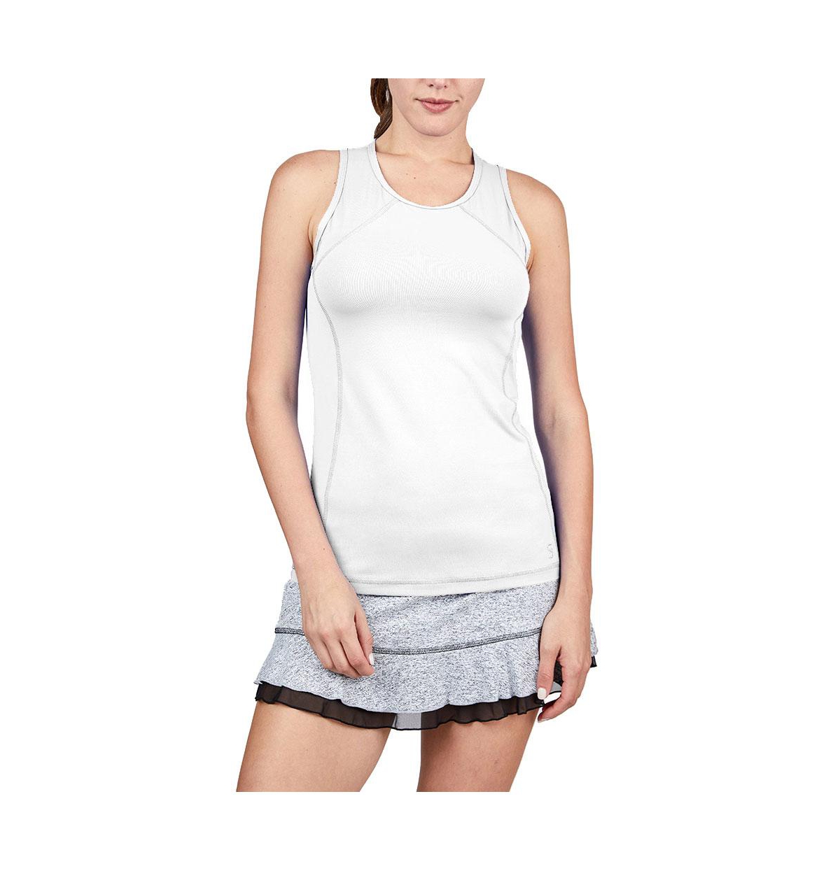 Click here for Sofibella Uv Colors Womens Tennis Tank Top - White prices
