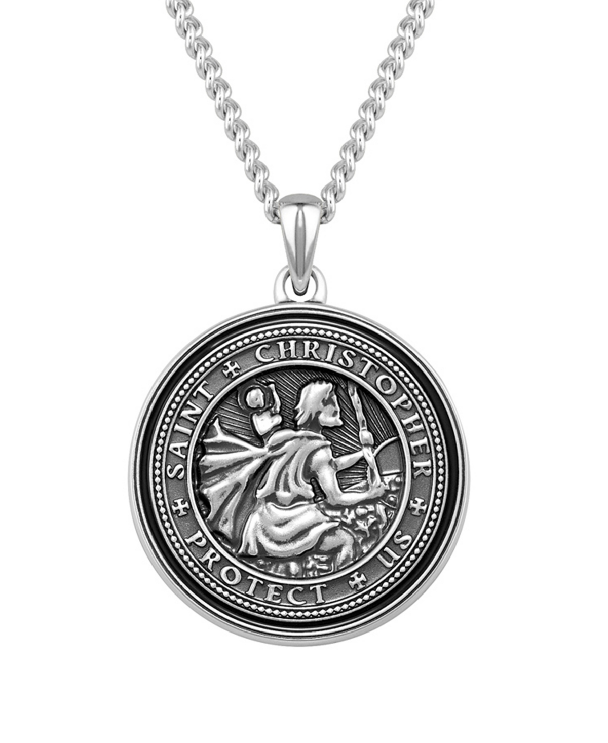 Click here for Vincero Mens St. Christopher Pendant in 925 Sterli... prices