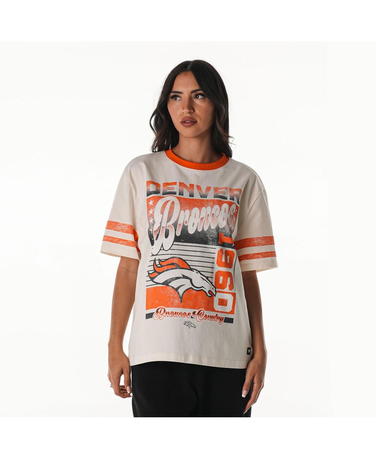 Click here for The Wild Collective Womens Cream Denver Broncos Dr... prices