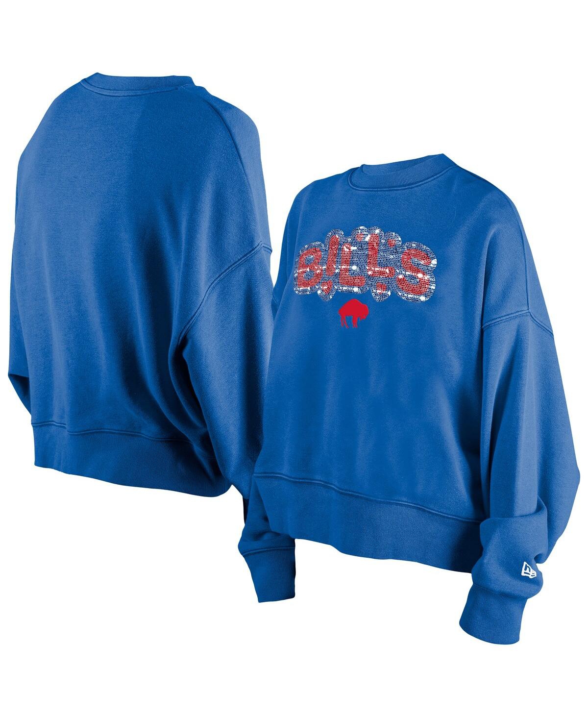 Click here for New Era Girls Royal Buffalo Bills Flip Sequin Swea... prices
