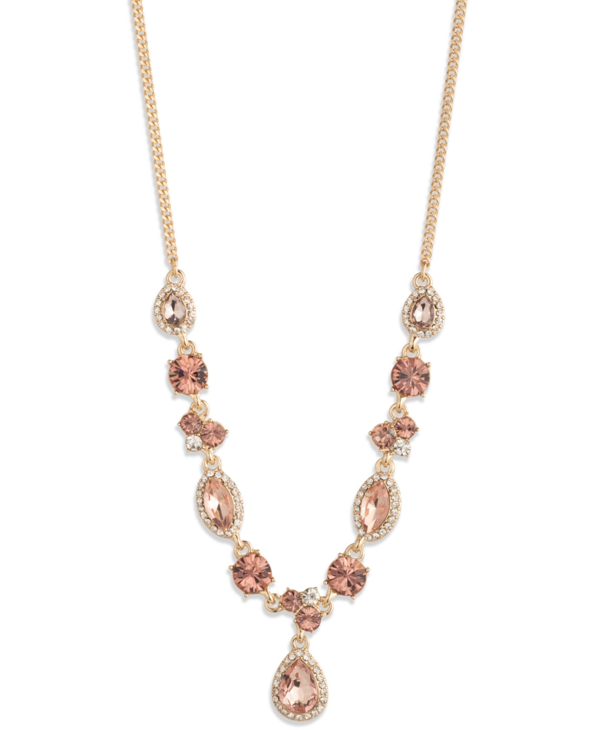 Click here for Givenchy Glass Stone Extender Pendant Necklace in... prices