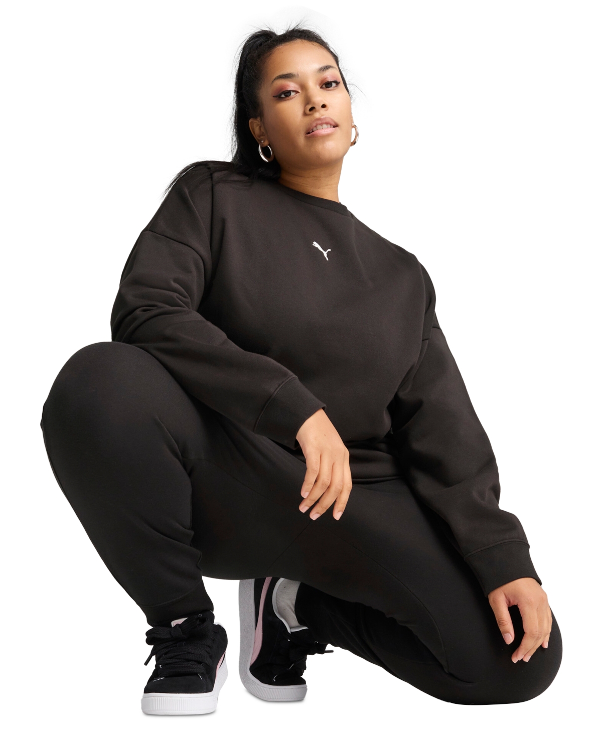 Click here for Puma Womens Essential Oversized Crew Fleece Sweats... prices