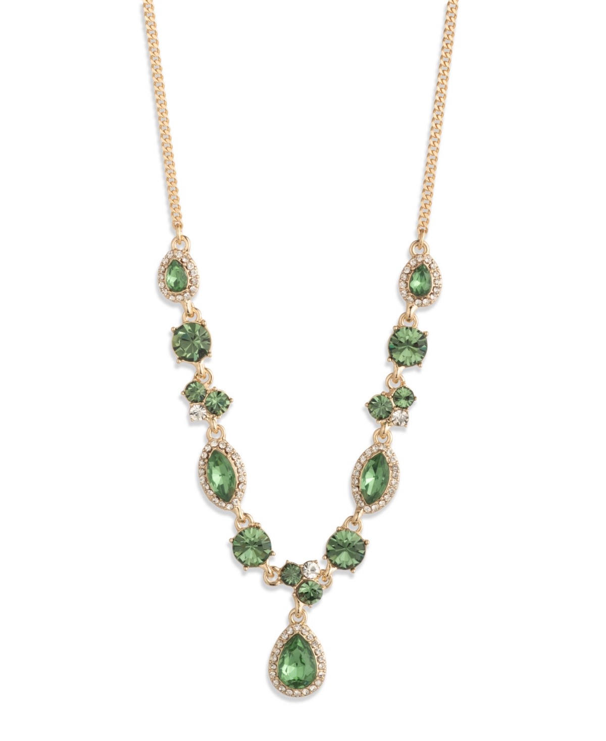 Click here for Givenchy Glass Stone Extender Pendant Necklace in... prices