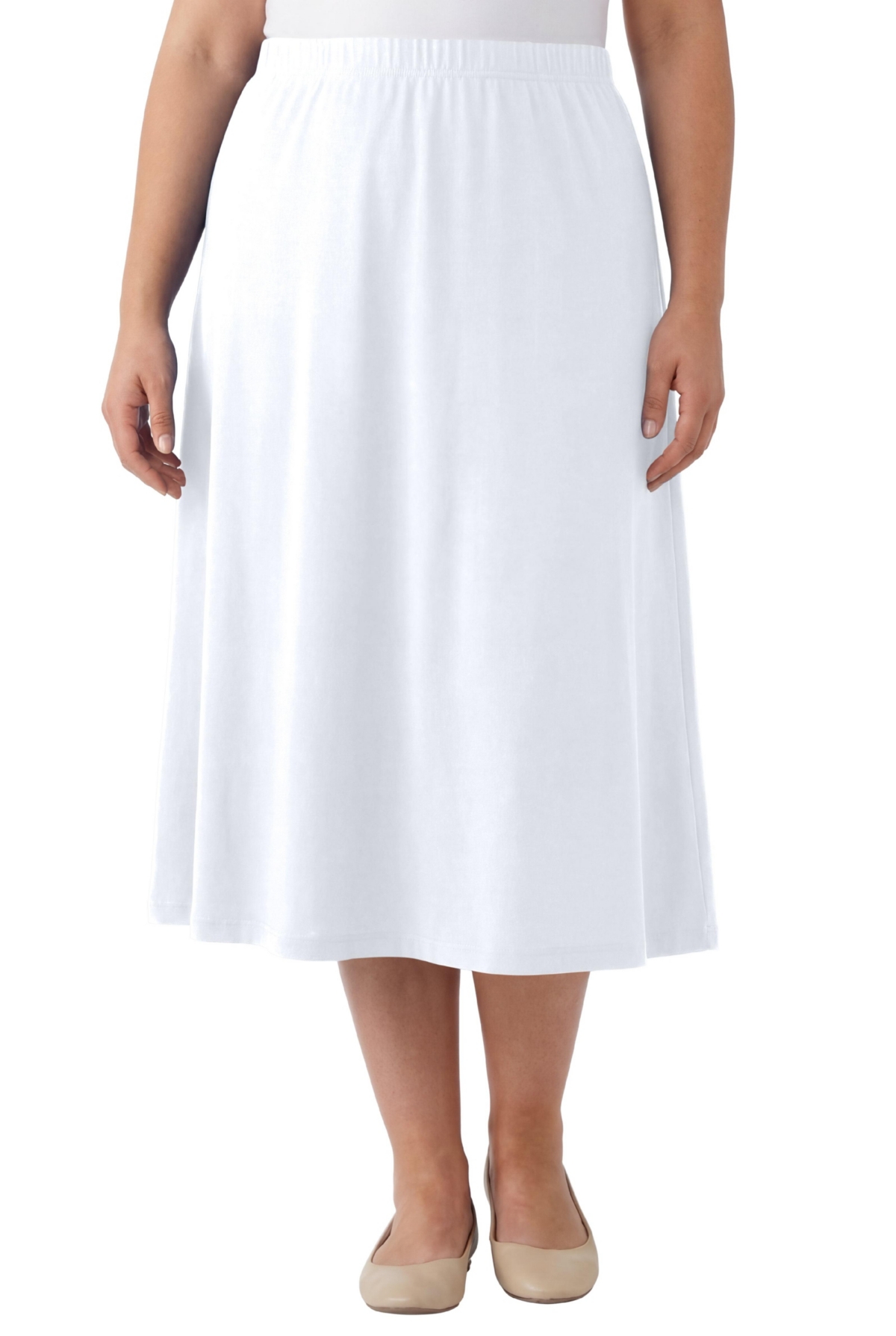 Click here for Woman Within Womens Within 7-Day Knit A-Line Skirt... prices