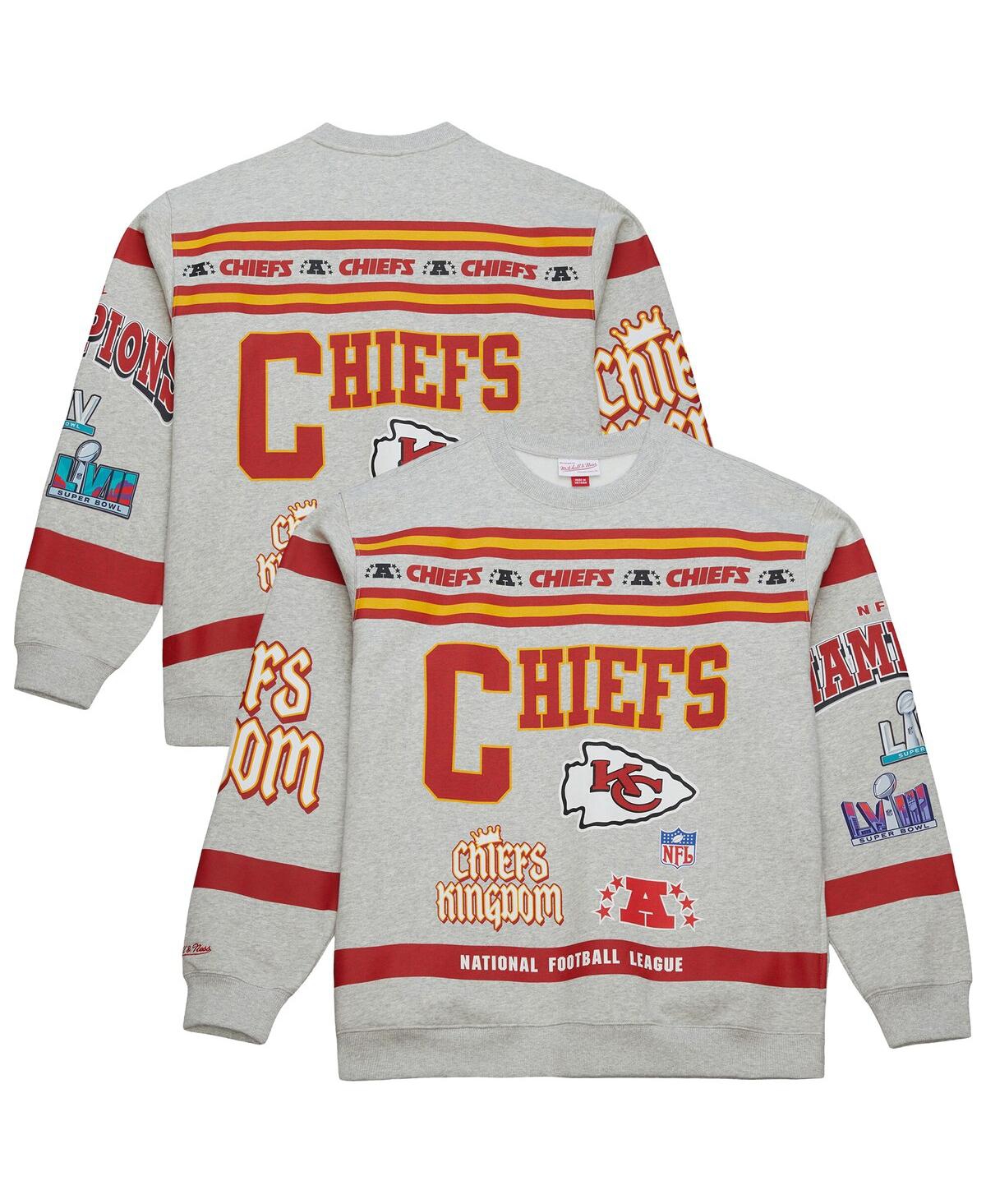 Click here for Mitchell & Ness Mens Heather Gray Kansas City Chie... prices
