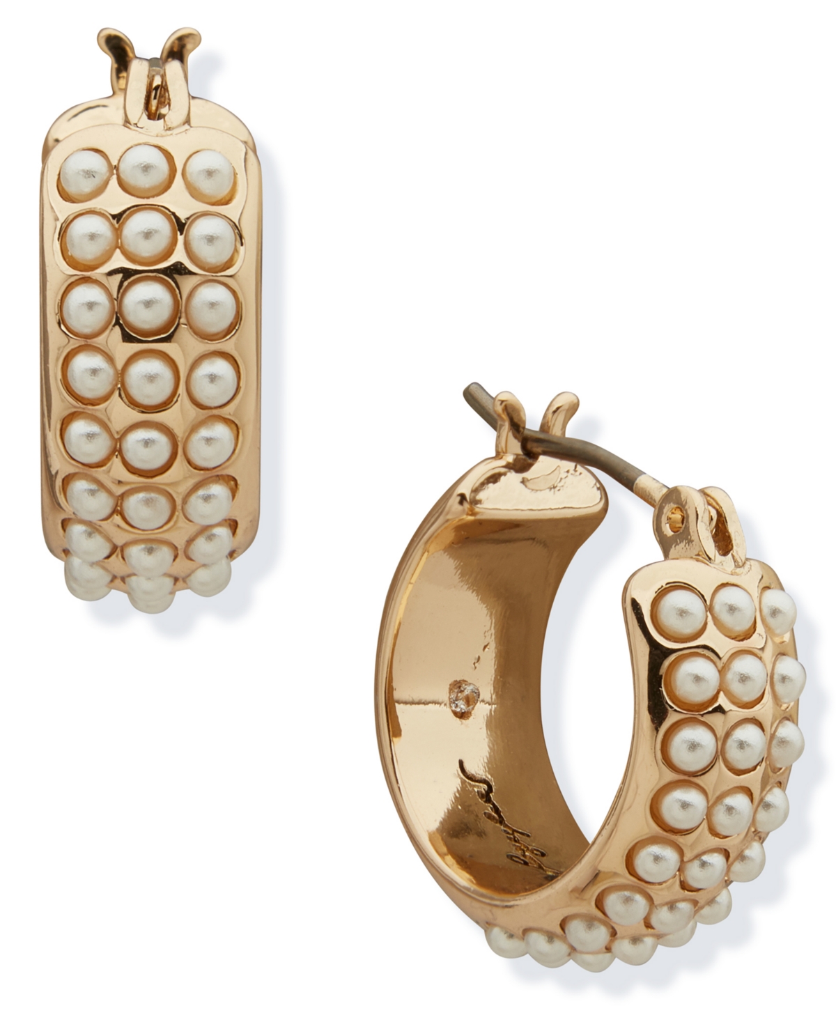 Click here for Karl Lagerfeld Paris Imitation Pearl Huggie Earrin... prices