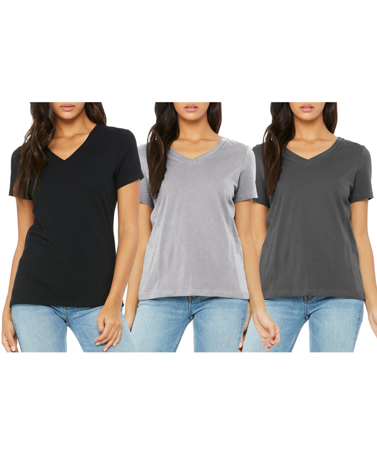 Click here for Blue Ice Womens Loose Fitting Short Sleeve V-Neck... prices