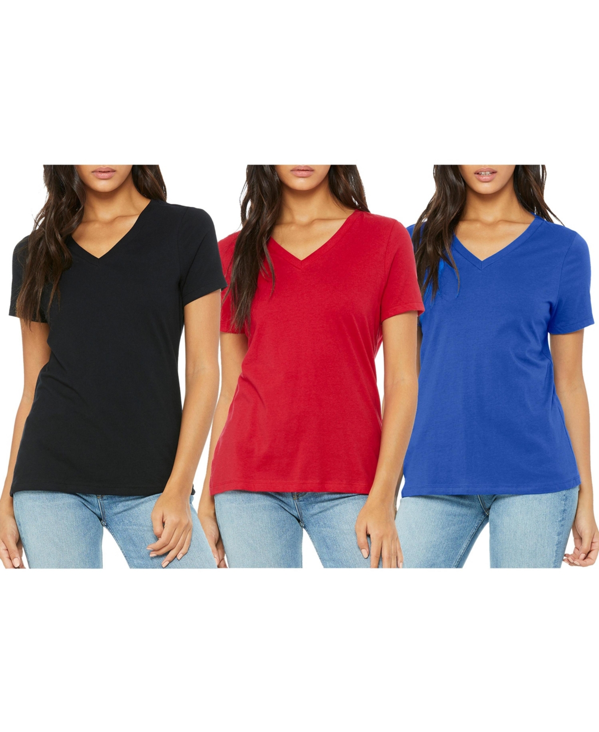 Click here for Blue Ice Womens Loose Fitting Short Sleeve V-Neck... prices