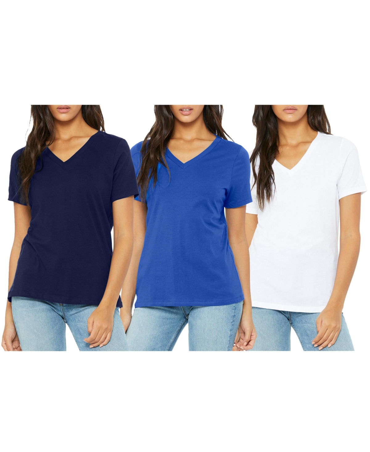 Click here for Blue Ice Womens Loose Fitting Short Sleeve V-Neck... prices