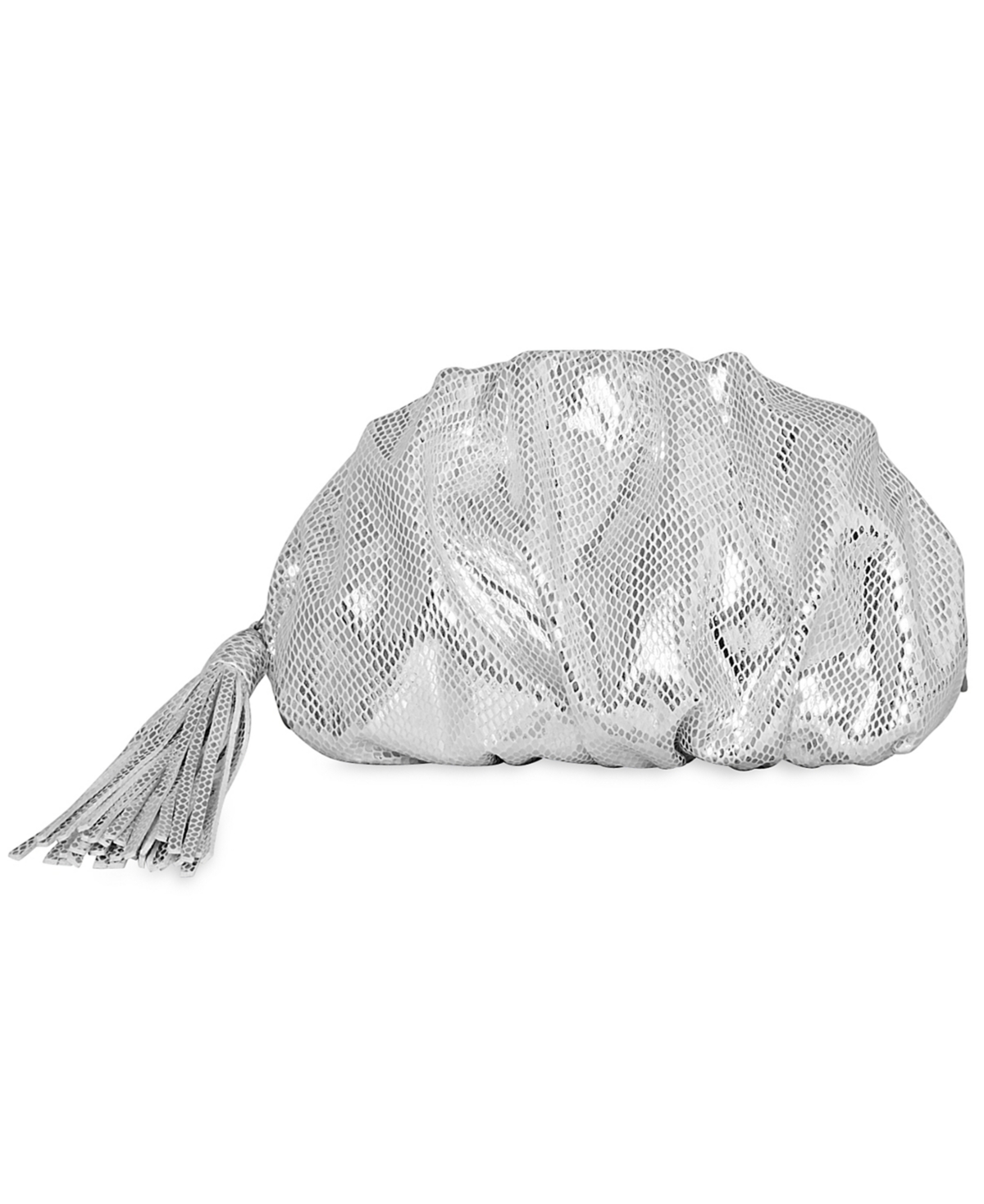 Click here for Rebecca Minkoff Ruched Small Clutch - Silver prices