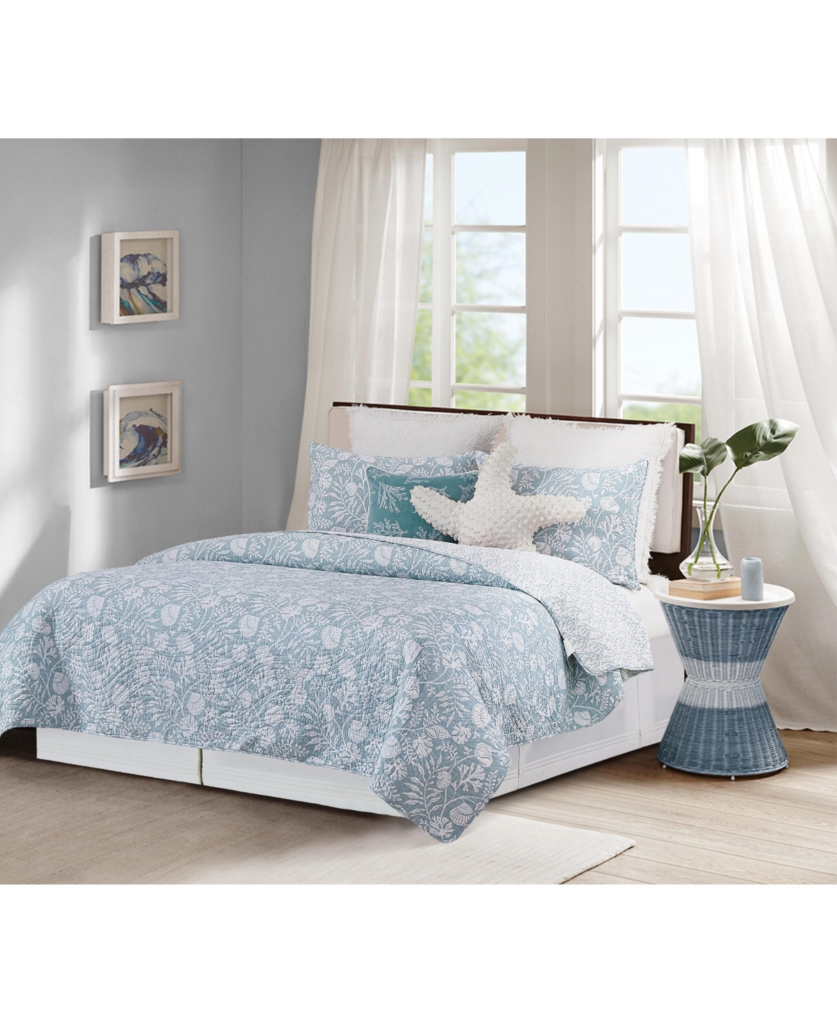 Click here for C&F Home Seafoam Reef Twin 2-Piece Quilt Set All S... prices