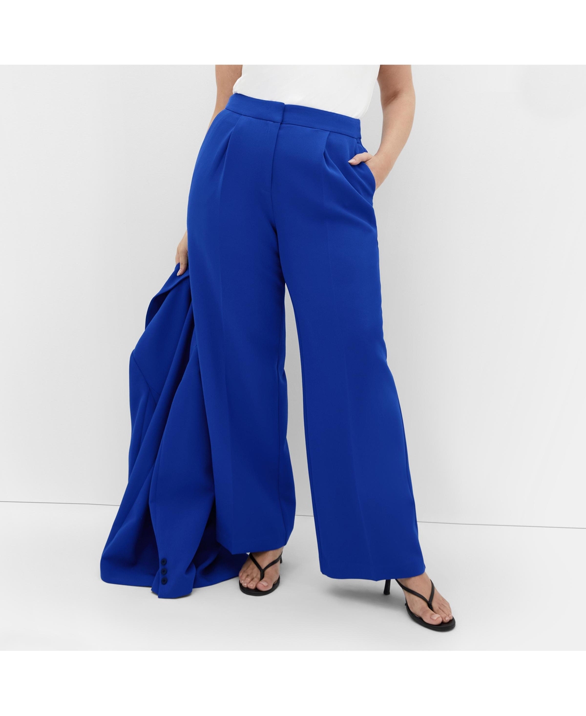 Click here for City Chic Plus Size Relaxed Alexis Pant - Cobalt prices