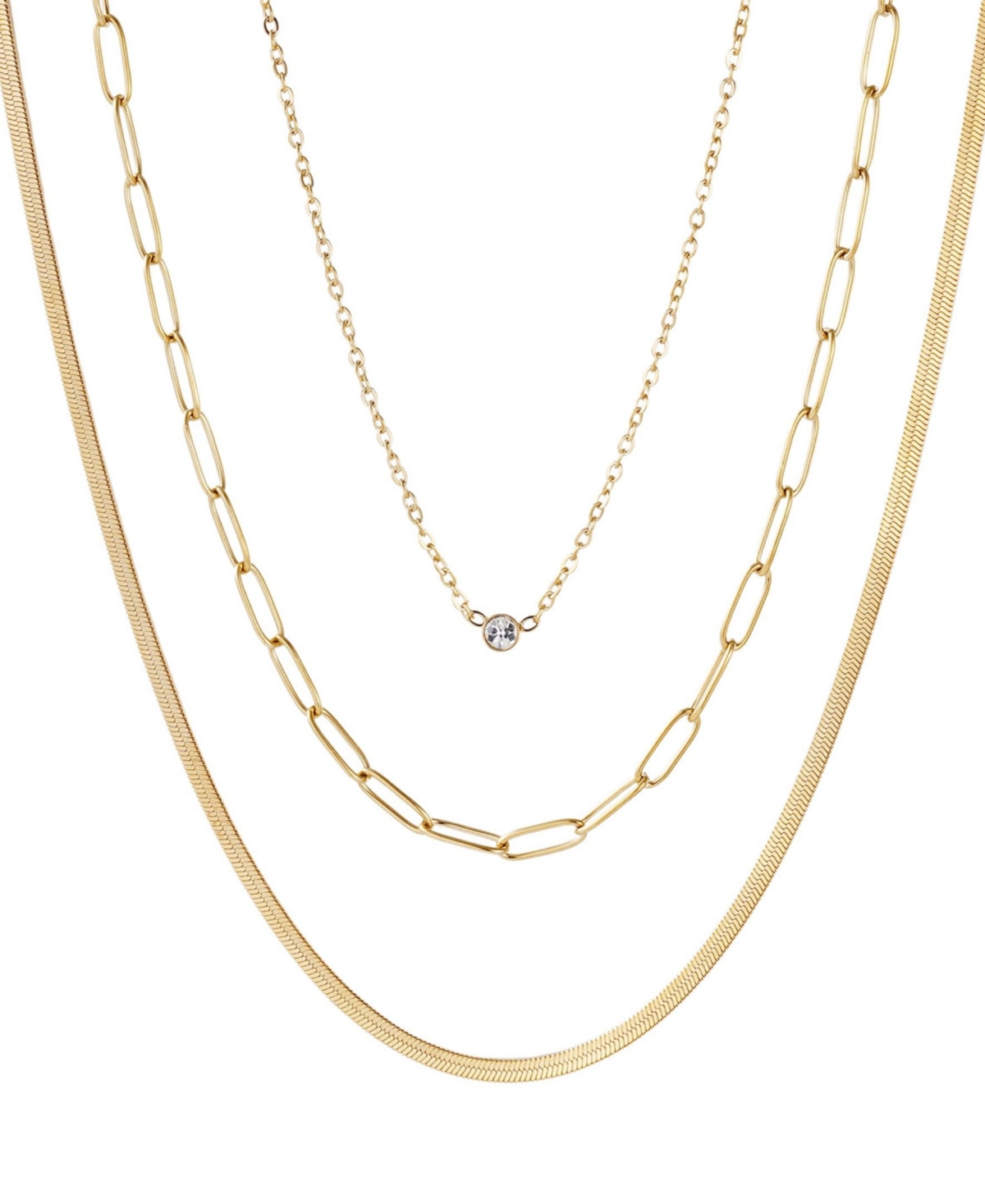 Click here for Adornia Tarnish Resistant Gold Cz Solitaire Pendan... prices