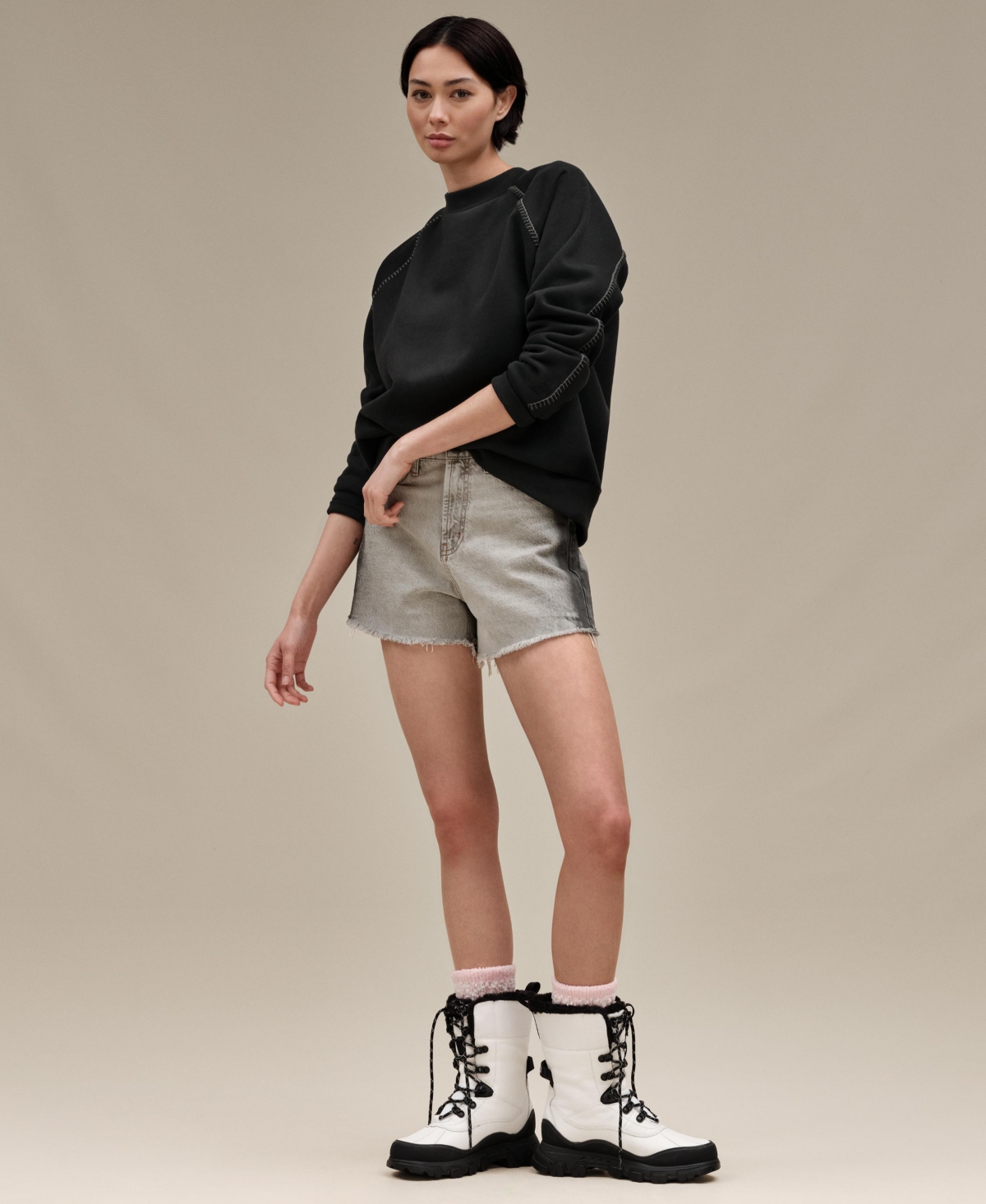 Click here for Ugg Womens Classic Crewneck Raglan Sleeve Sweatshi... prices