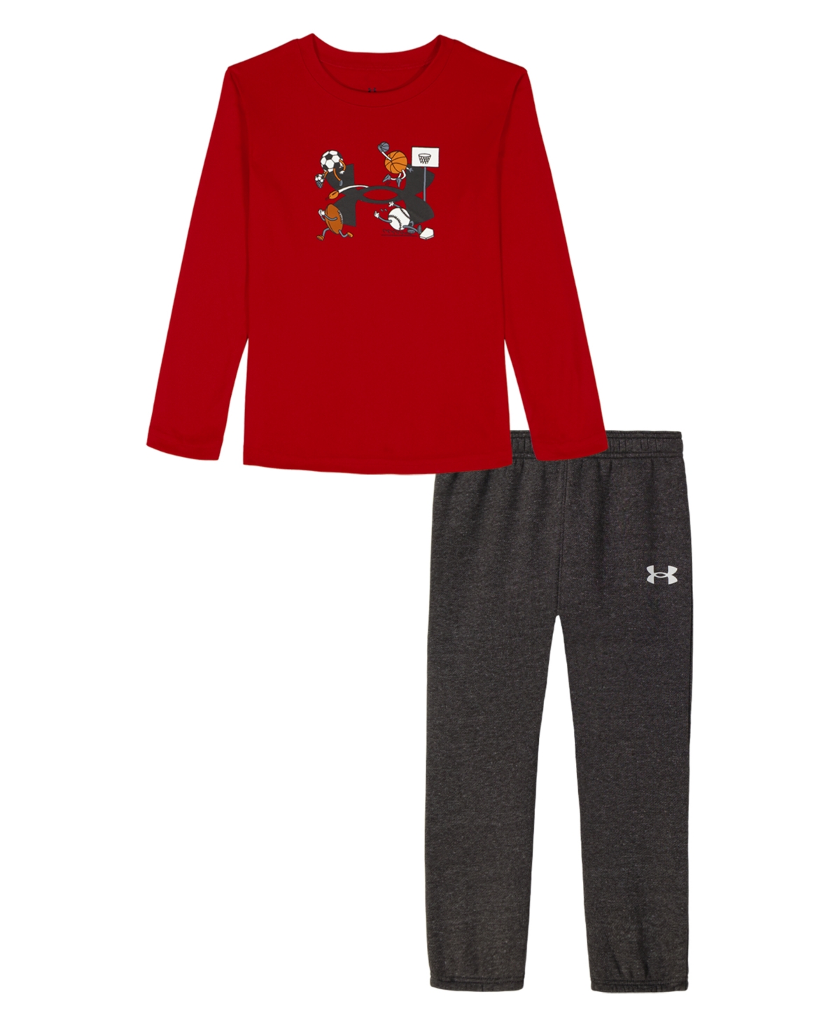 Click here for Under Armour Boys 2T-7 2-Piece Long Sleeve T-Shirt... prices