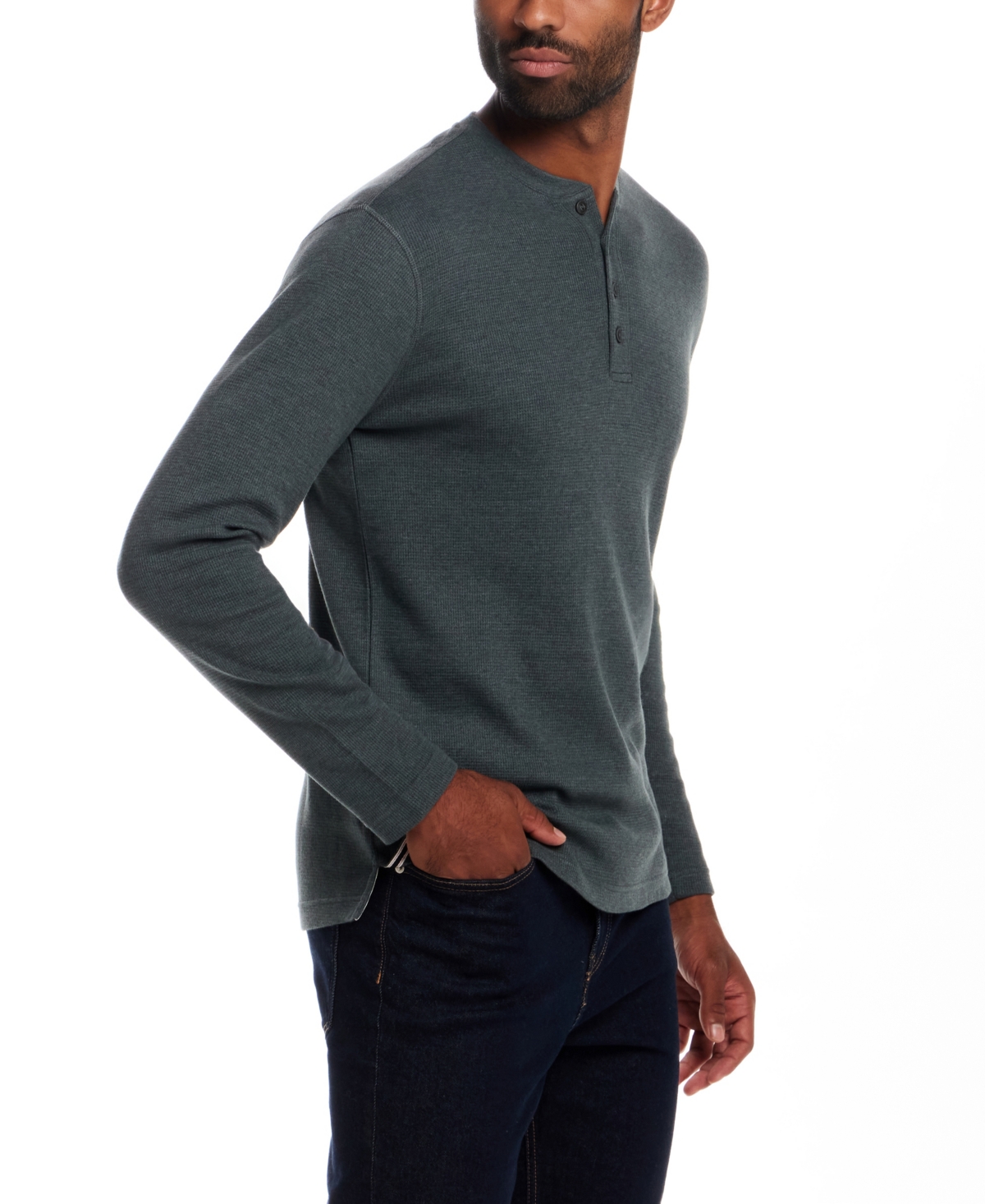 Click here for Weatherproof Vintage Mens Long Sleeved Waffle Henl... prices