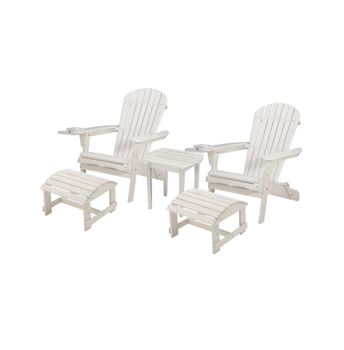 Click here for Jiallo Foldable Adirondack Chair With Cup Holder C... prices