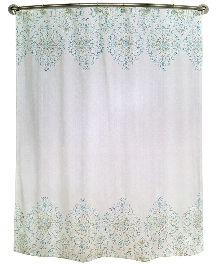 Lenox French Perle Groove Shower Curtain - Macy's
