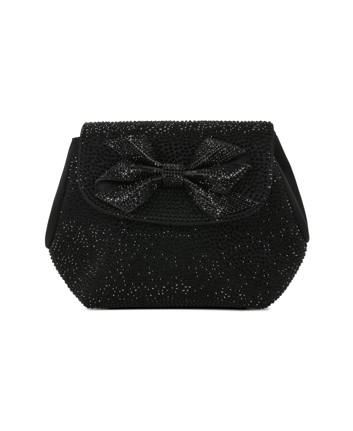 Click here for Womans Hallie Fully Crystal Mini Baguette - Black prices