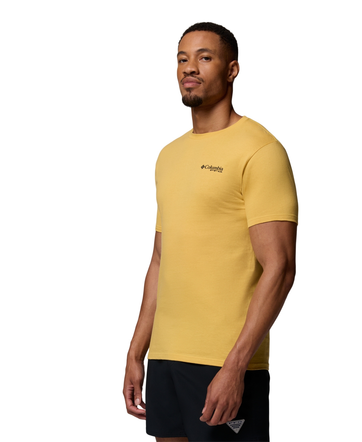 Click here for Columbia Mens Frequent Graphic T-Shirt - Mustard prices